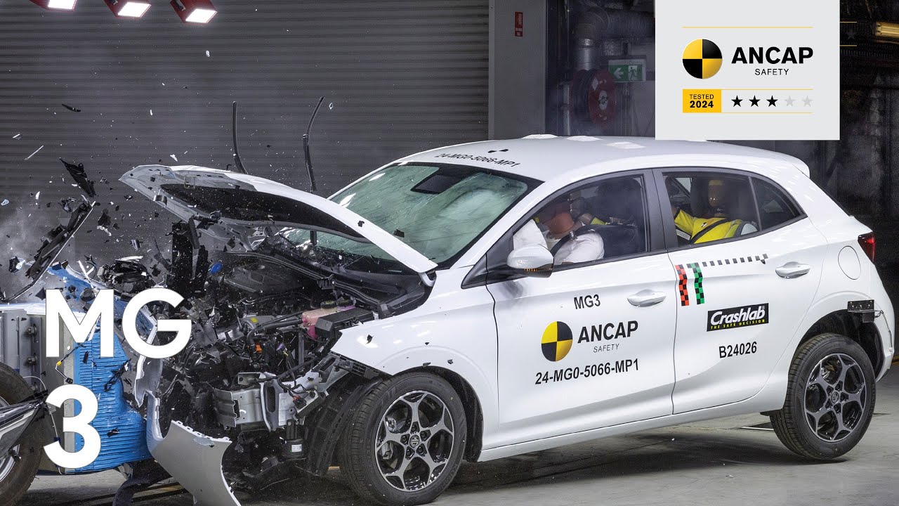 MG3 ใหม่ ตัดเกรดความปลอดภัยเพียง 3 ดาว ทดสอบการชนล่าสุด - AUTO.co.th